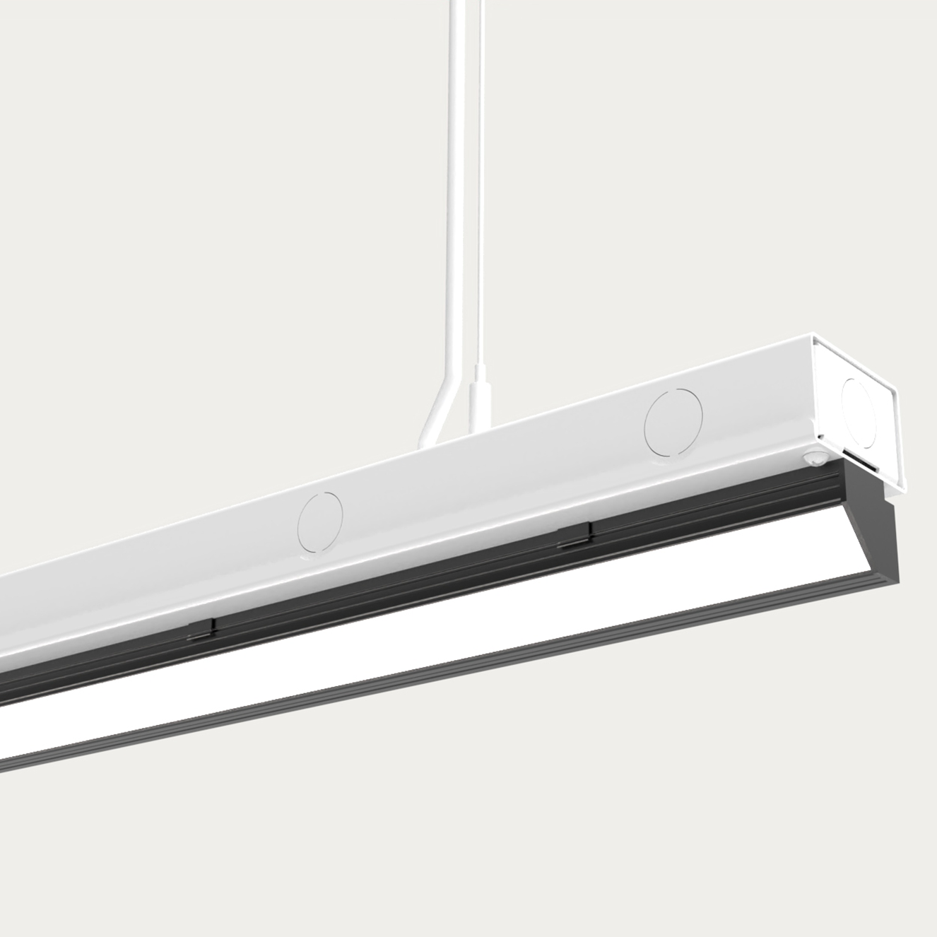 Suspended Industrial Corner – Scout Lighting